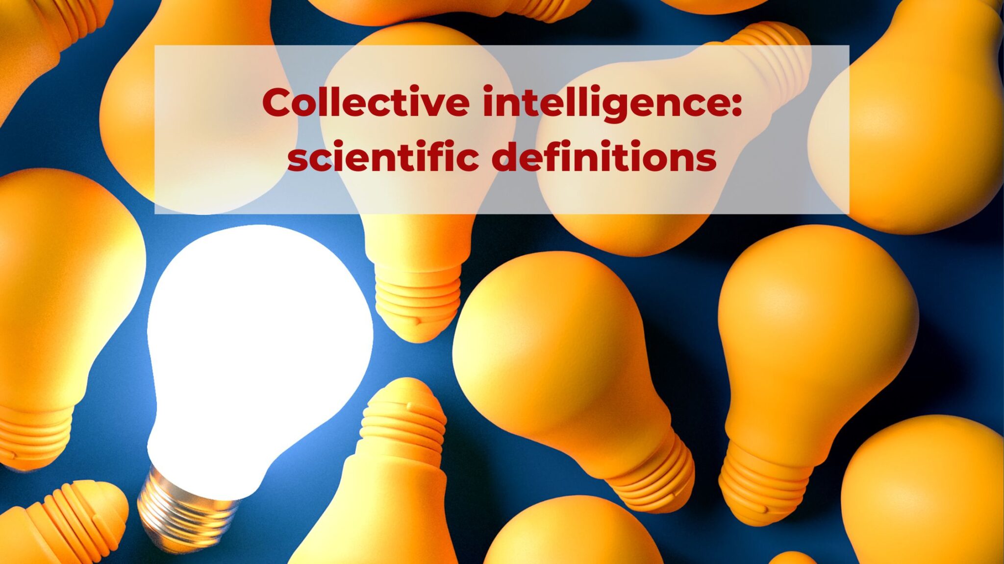 Collective intelligence: scientific definitions - SocialChangeSchool