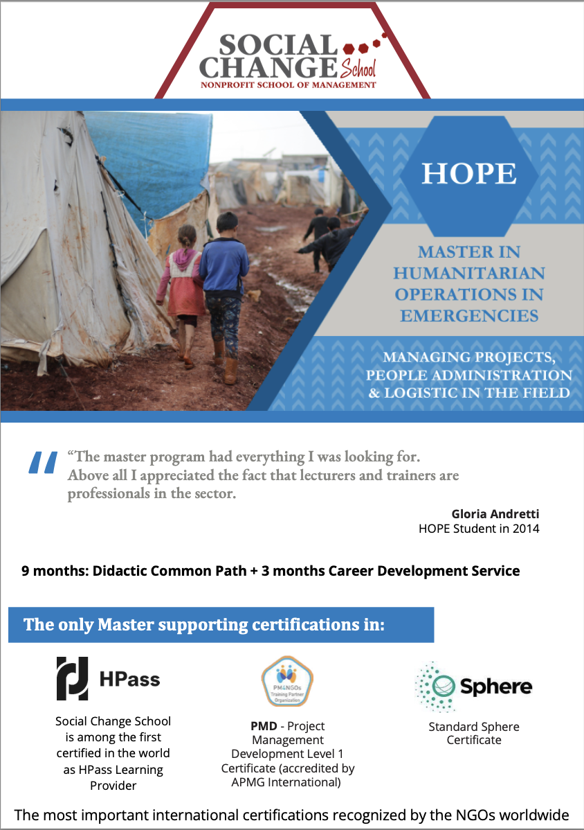 HOPE - Master in Humanitarian Operations in Emergencies ...